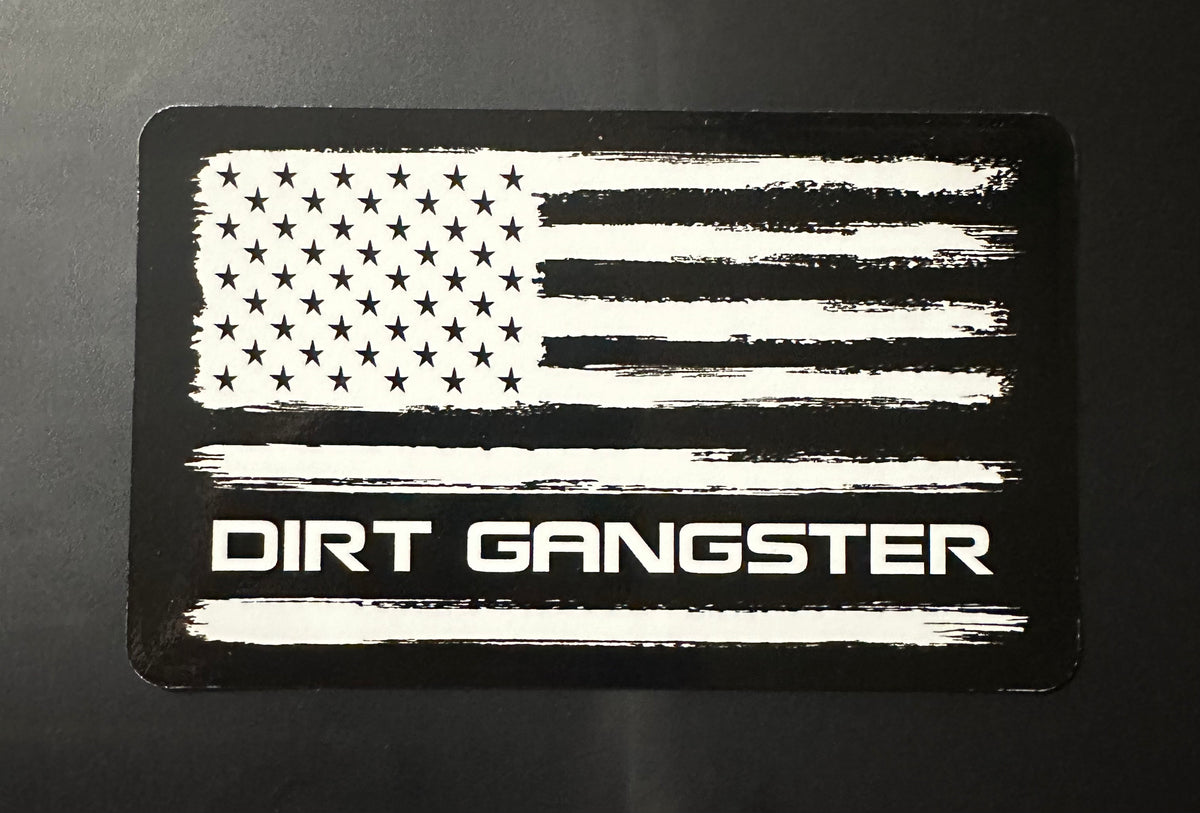 White American Flag Dirt Gangster Sticker – Dirt Gangster Apparel
