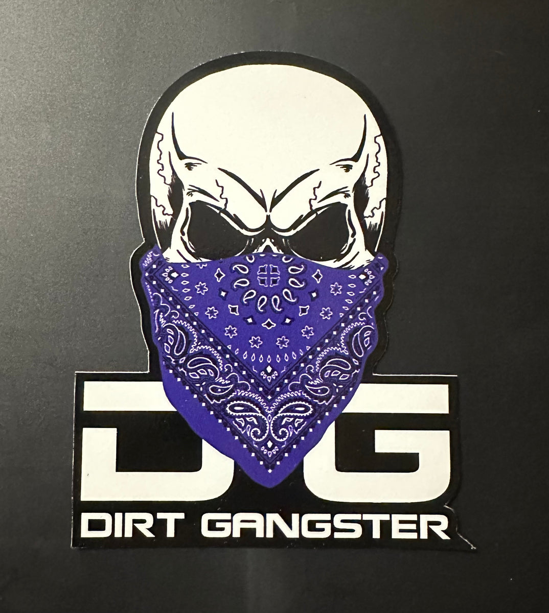 Purple Bandana DG Sticker – Dirt Gangster Apparel