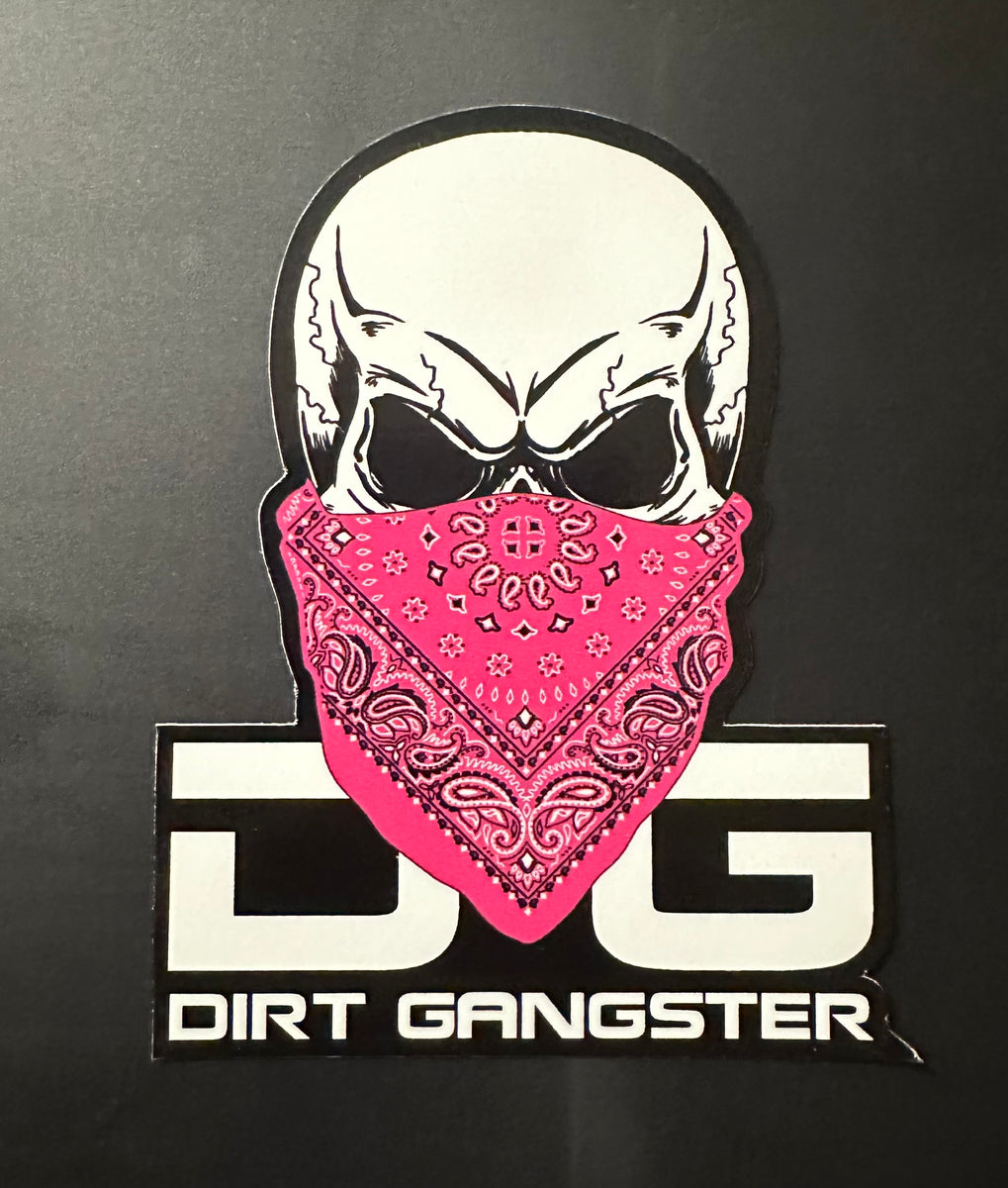 Pink Bandana DG Sticker – Dirt Gangster Apparel