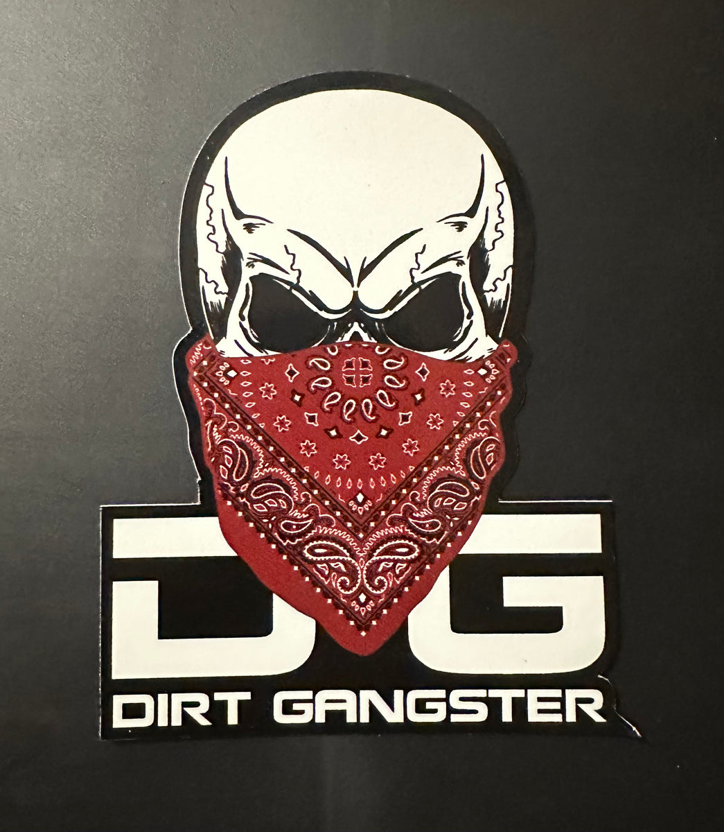 Maroon Bandana DG Sticker – Dirt Gangster Apparel
