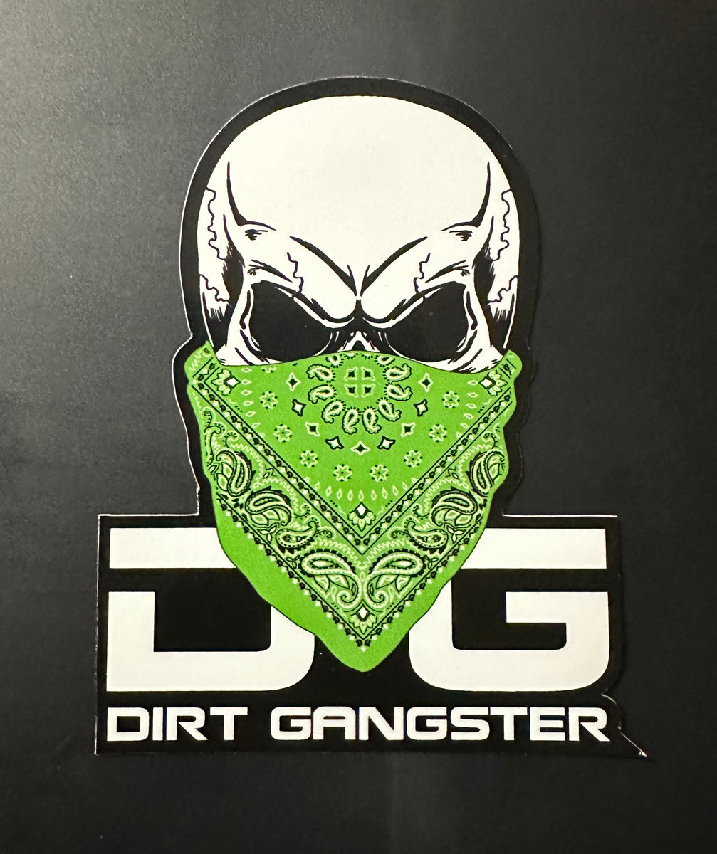 Green Bandana DG Sticker – Dirt Gangster Apparel