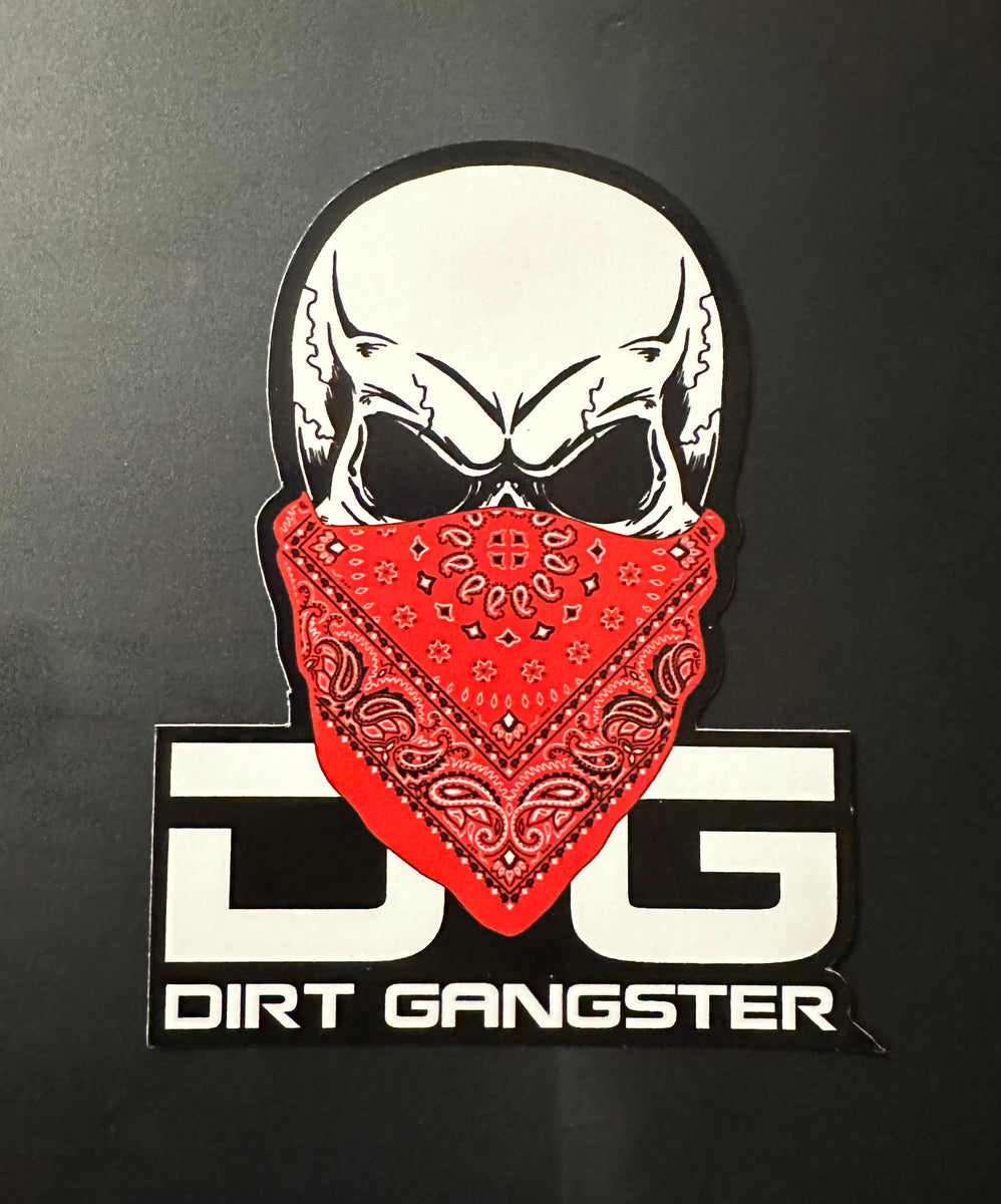 Red Bandana DG Sticker – Dirt Gangster Apparel